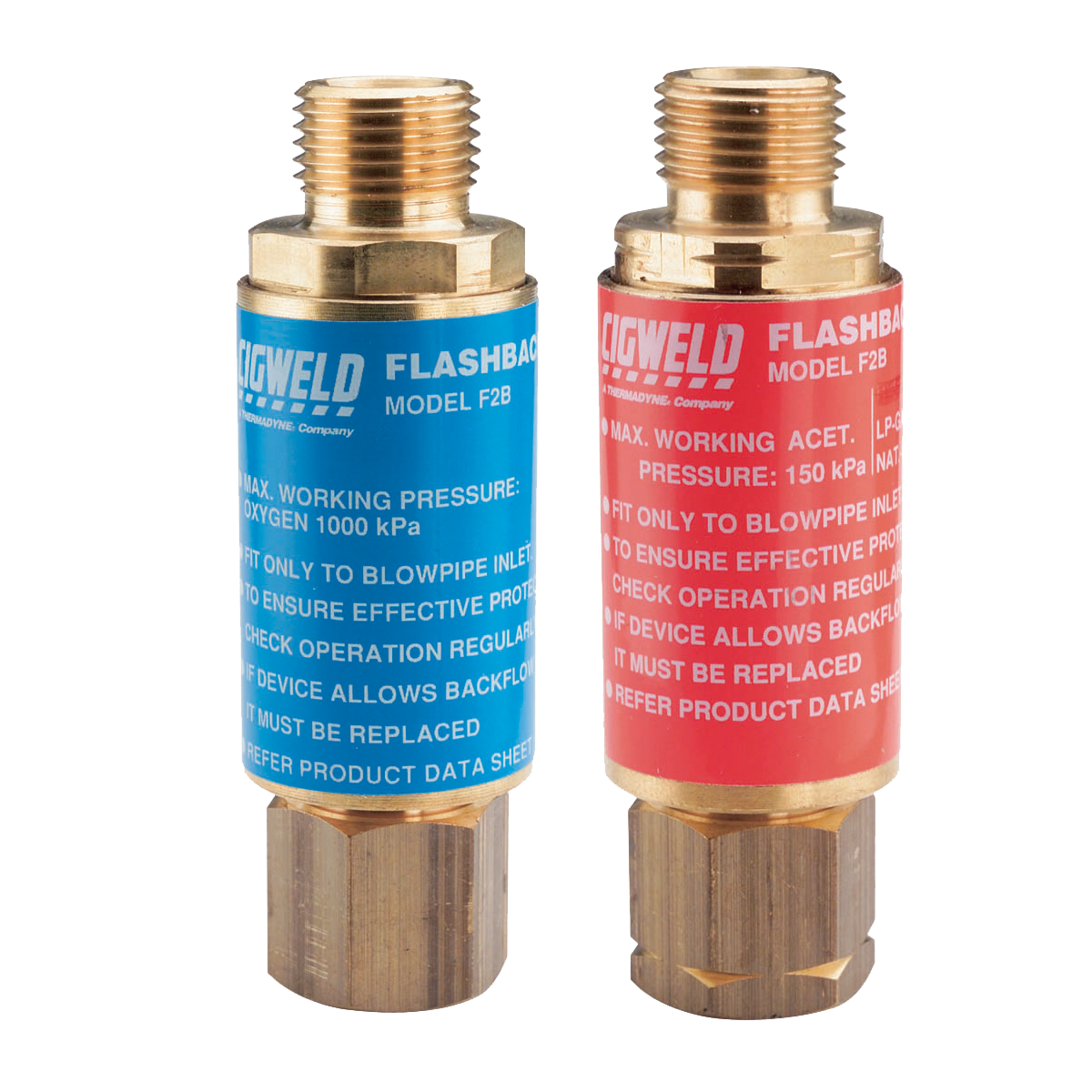 COMET F2B Flashback Arrestor, Oxygen - Cigweld