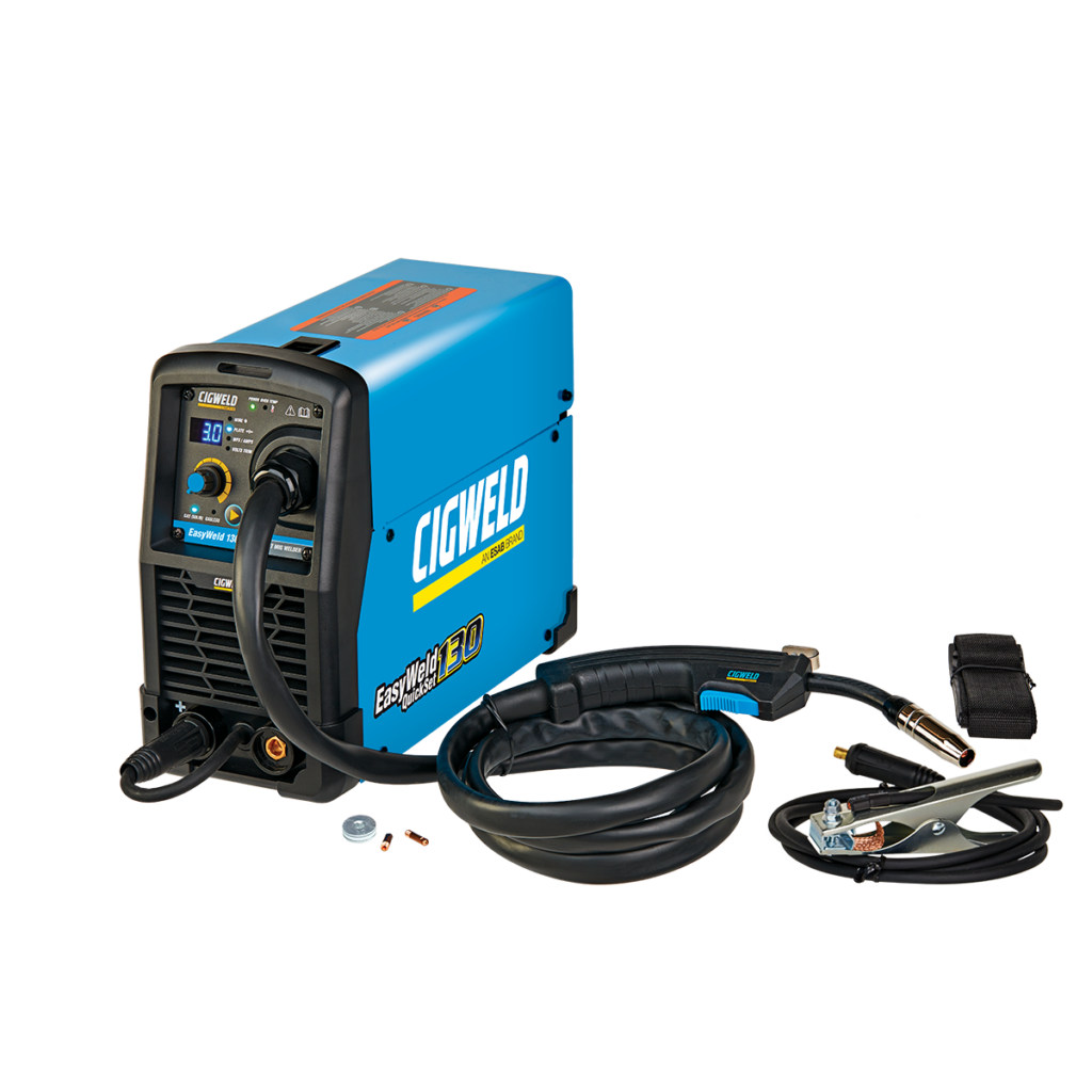 EASYWELD MIG 130 - MIG Gas & Gasless w/ Plate Thickness - 240V 10A ...