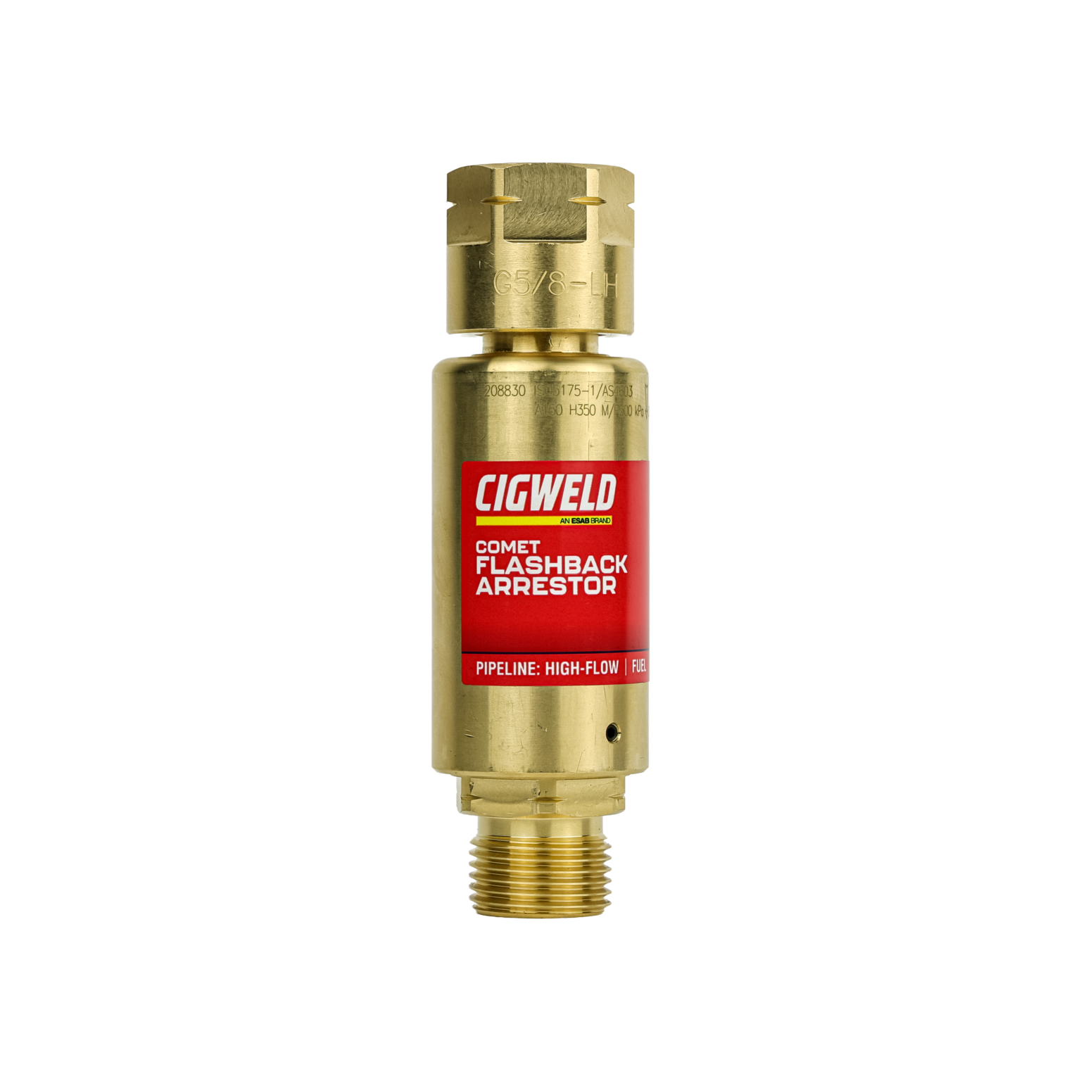 COMET Flashback Arrestor High Flow Pipeline - Fuel - Cigweld