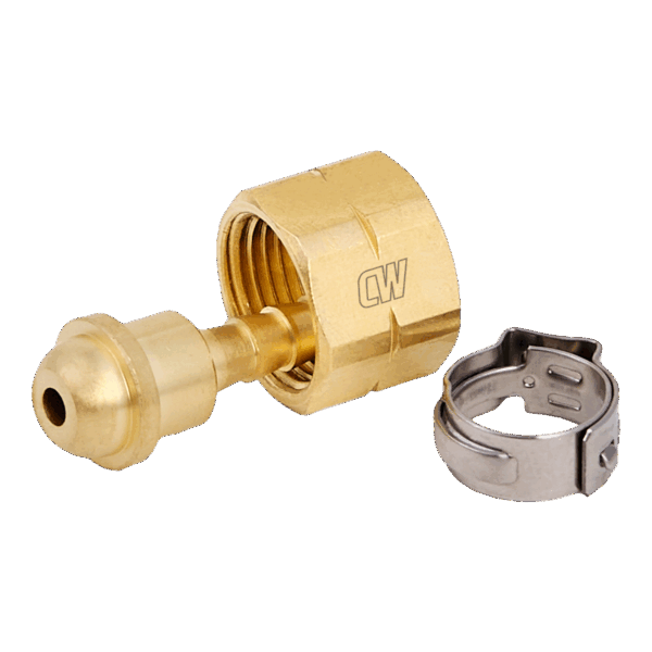 BlueJet Hose Connection Kit with Clip LH, (5mm) - Cigweld